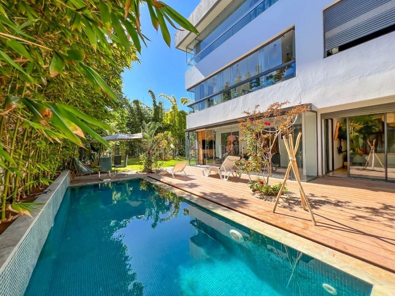 Dar Bouazza-Location-RDJ-meublé-Piscine-Privative